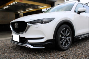 マツダ KF5P CX-5 フロントリップスポイラーのガリ傷を修理塗装 - Y’sボディーブログ｜長野県千曲市の自動車鈑金塗装専門店